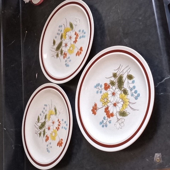 Dining | 3 Four Season Collections Early Summer Design 15 Inch Plates ...